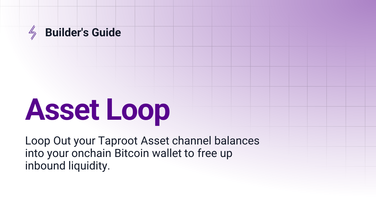 Asset Loop | Builder's Guide