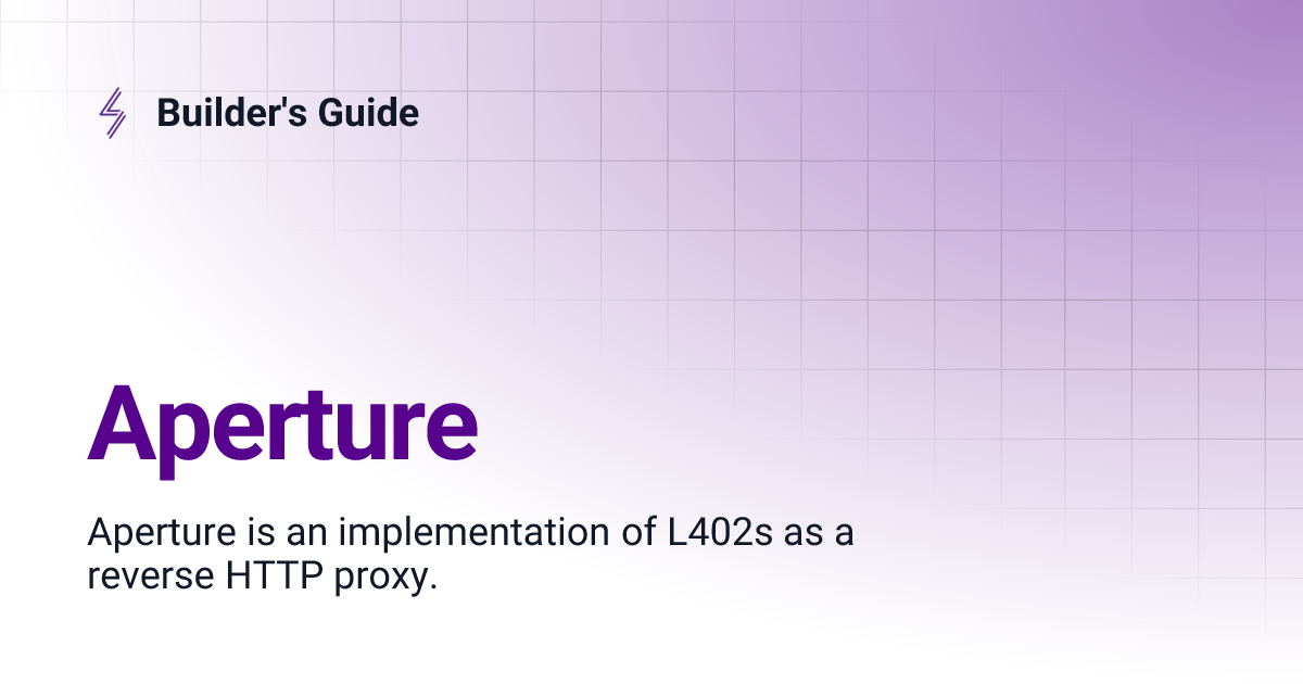 Aperture | Builder's Guide