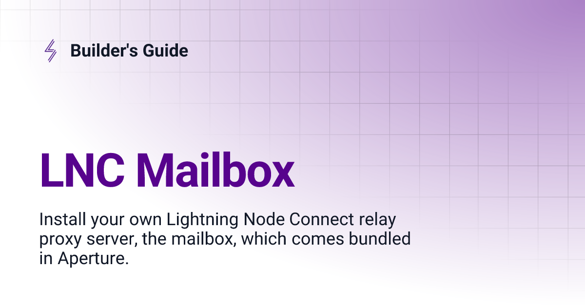 LNC Mailbox | Builder's Guide