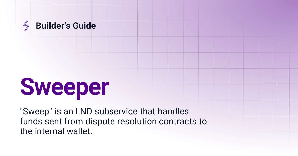 Sweeper | Builder's Guide